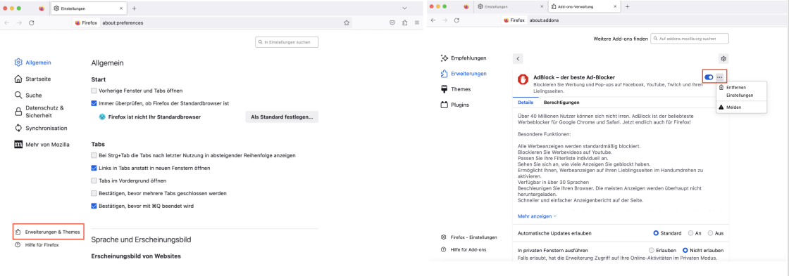 Adblocker | Avira