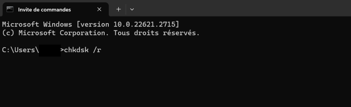 Exécution de la commande CHKDSK sous Windows | Avira