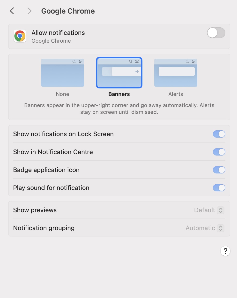 Disable Chrome notifications | Avira