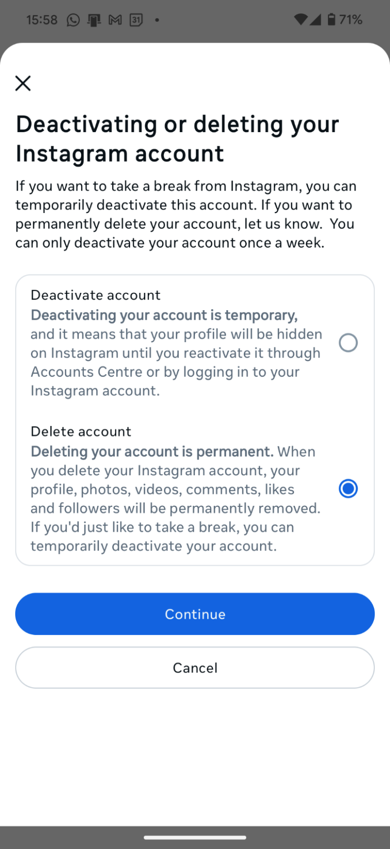 Instagram: How to Delete or Deactivate Your Account | Avira